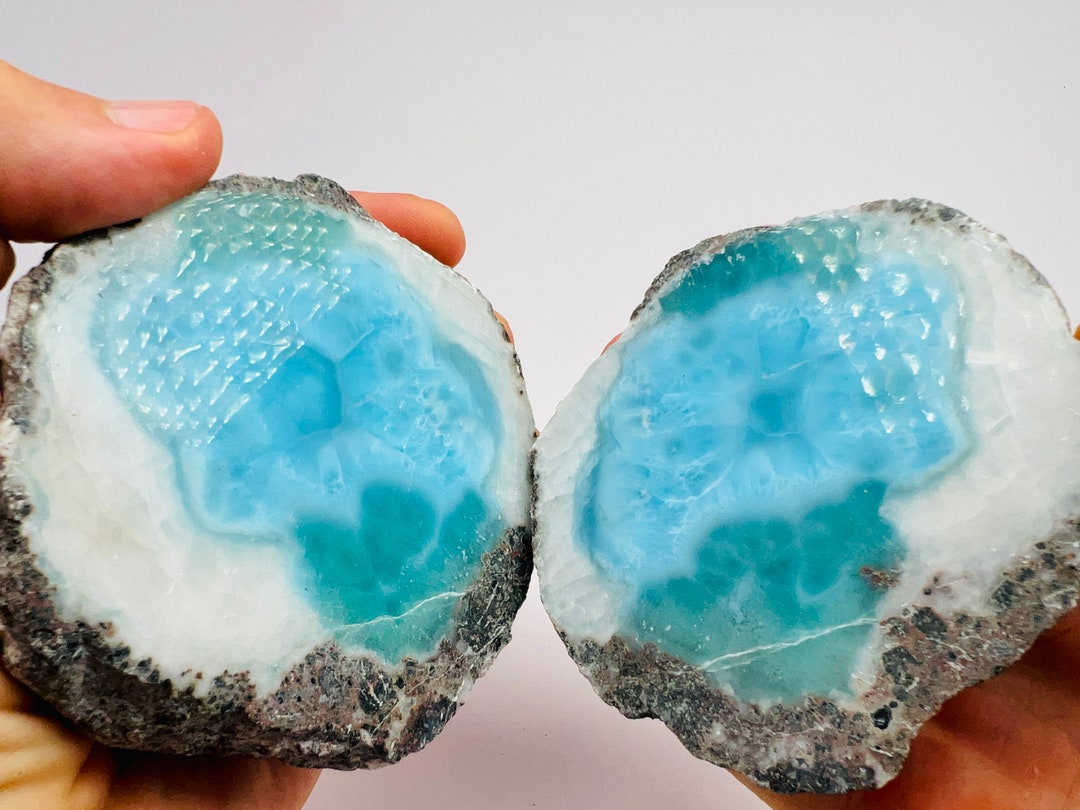 Blue Green Larimar Geode,larimar Sphere,aaa Larimar,meditation Stone ...