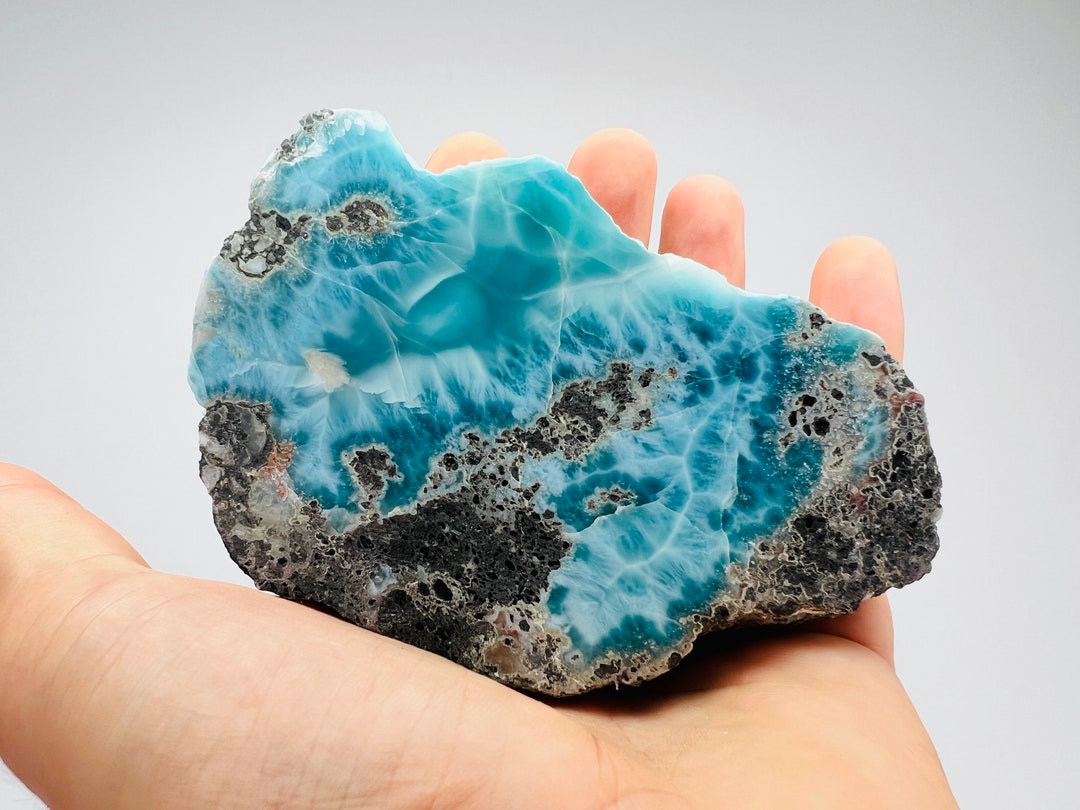 Raw Super Blue Larimar,aaa Larimar,meditation Stone,larimar Stone ...