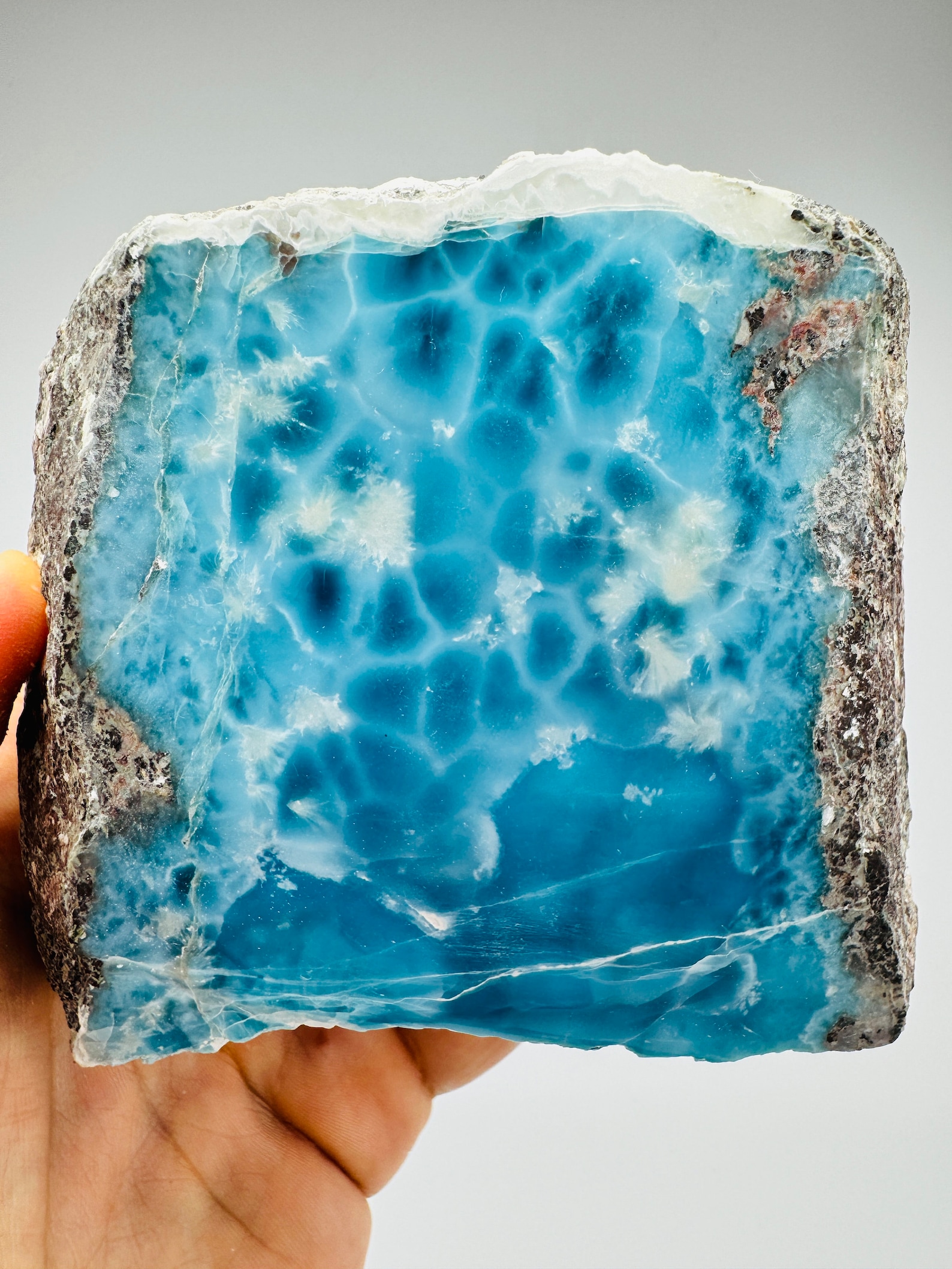 Amazing Super Blue Larimar Block Slab,raw Larimar,meditation Stone ...