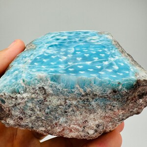 Amazing Super Blue Larimar Block Slab,raw Larimar,meditation Stone ...