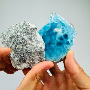 Rare Super Blue Larimar Geode,larimar Sphere,aaa Larimar,meditation ...