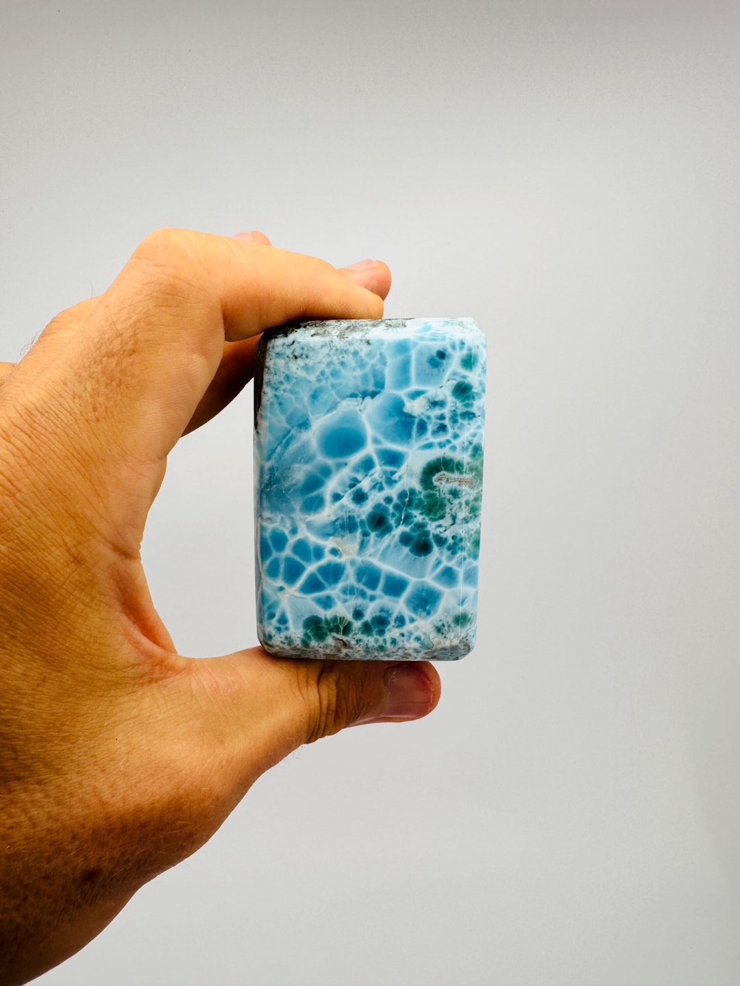 Big Impressive Larimar Block,larimar Cube,super Blue Larimar,aaa ...