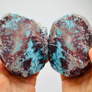 Extremely Rare Iron Larimar Geode,meditation Stone,healing Stone ...