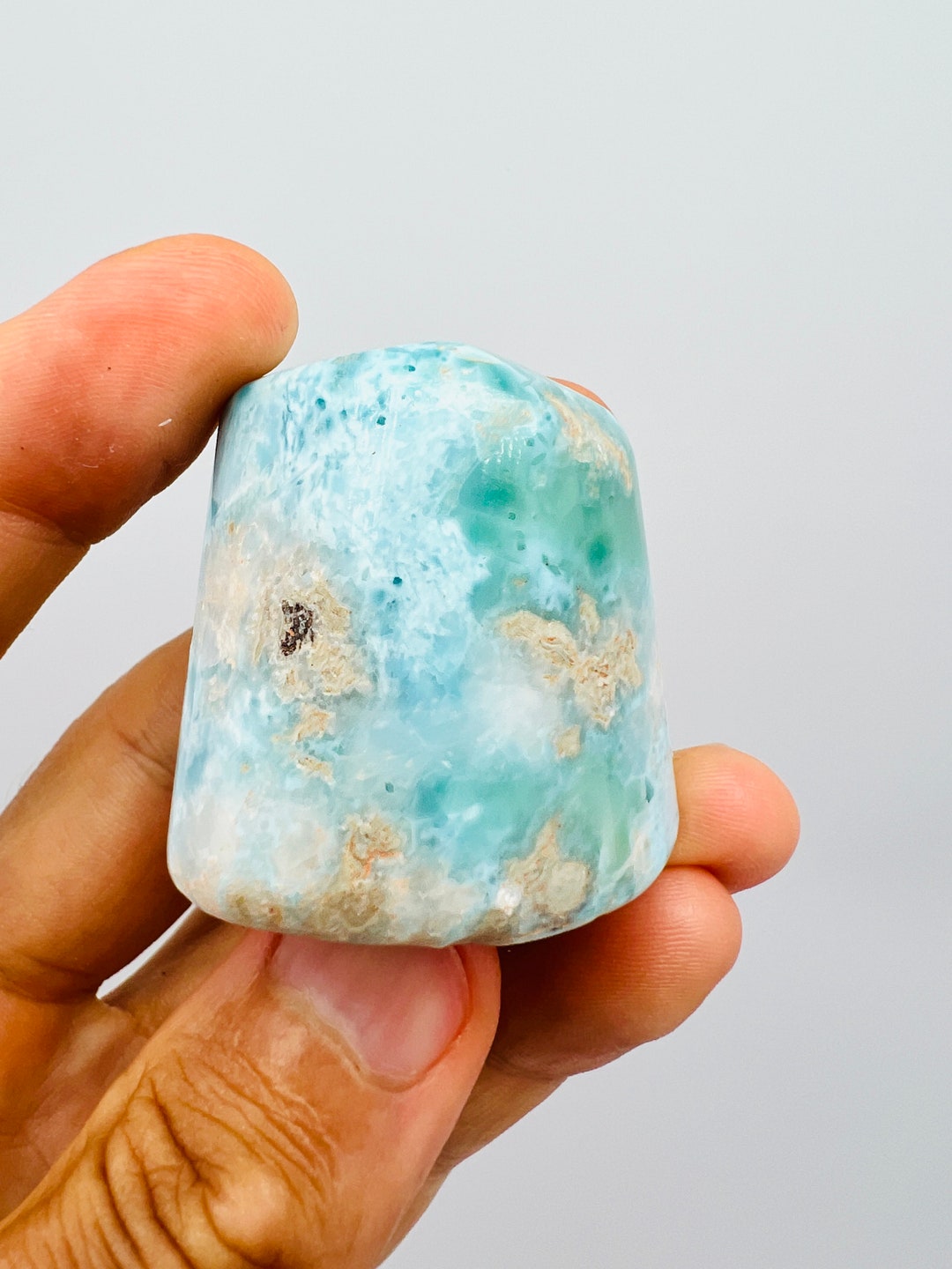 Larimar Palm Stone,larimar Freeform,aaa Larimar,meditation Stone ...