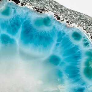 Perfect Rare Super Blue Larimar Geode,fractal Larimar,meditation Stone ...