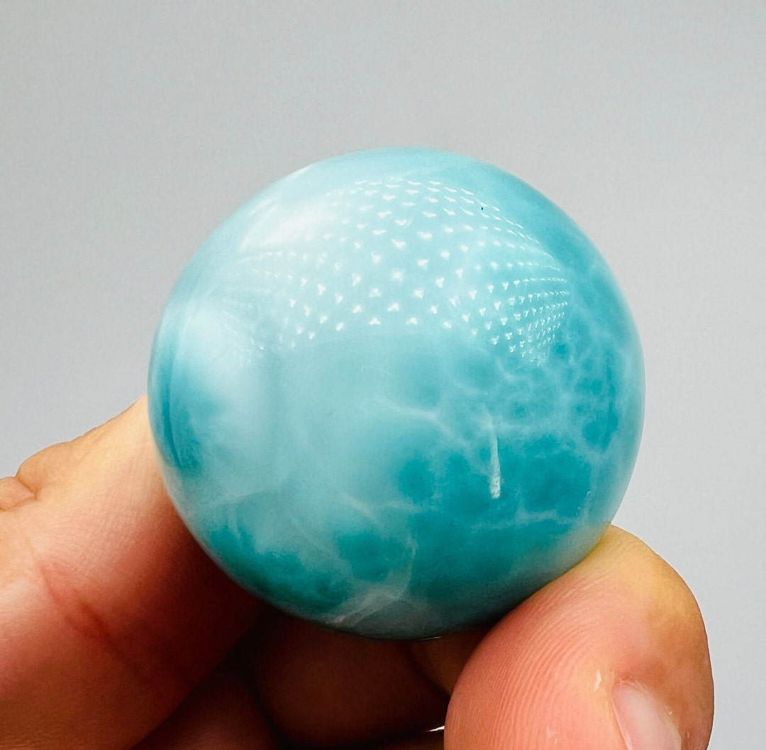 Nice 34mm Larimar Sphere,aaa Larimar,larimar Stone,larimar Ball,natural ...
