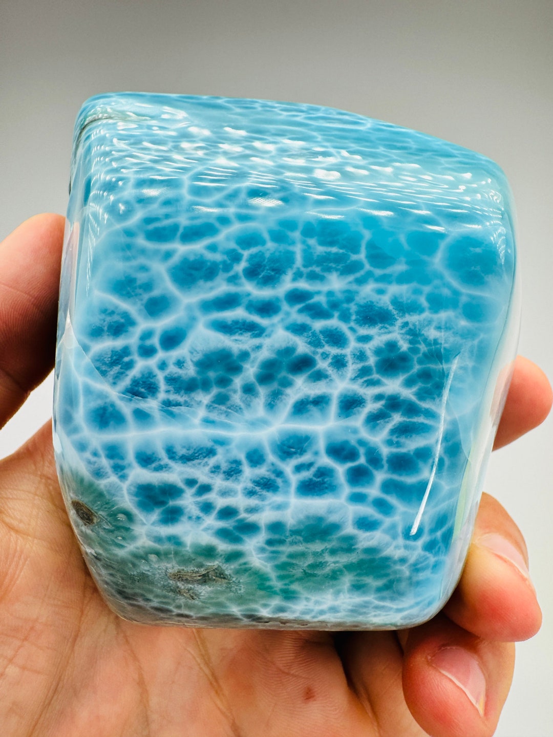 Larimar "desk Boss" Super Blue Larimar Sovereign Desk Guardian ...