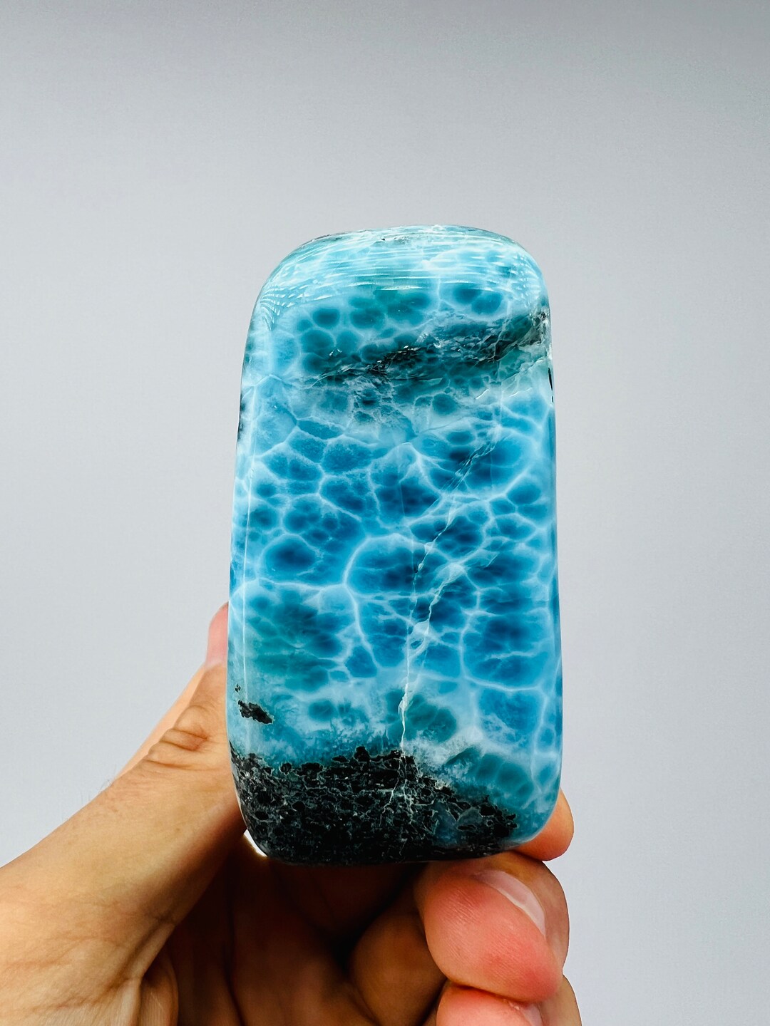 Big Larimar Block,super Blue Larimar,aaa Larimar,larimar Palmstone ...