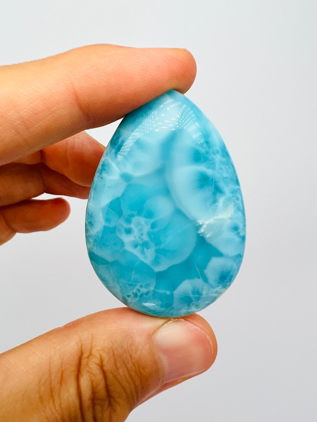 Beautiful Larimar Cabochon,aaa Larimar,palm Stone,larimar Jewelry ...