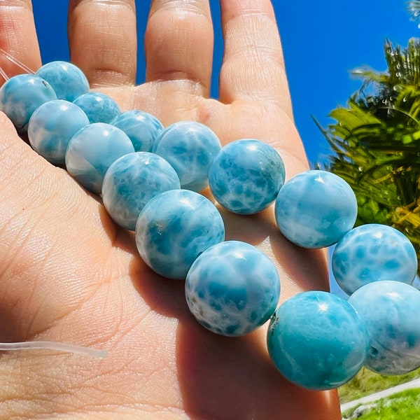Larimar Beaded Bracelet - Etsy
