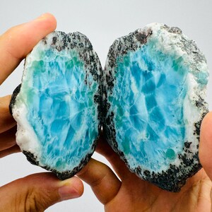 Rare Super Blue Larimar Geode,larimar Sphere,aaa Larimar,meditation ...