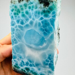 Awesome AAA and Super Blue Larimar Slab,meditation Stone,larimar Stone ...