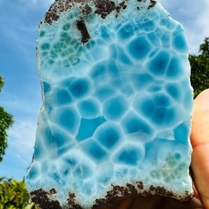 Raw Super Blue Larimar,aaa Larimar,meditation Stone,larimar Stone ...