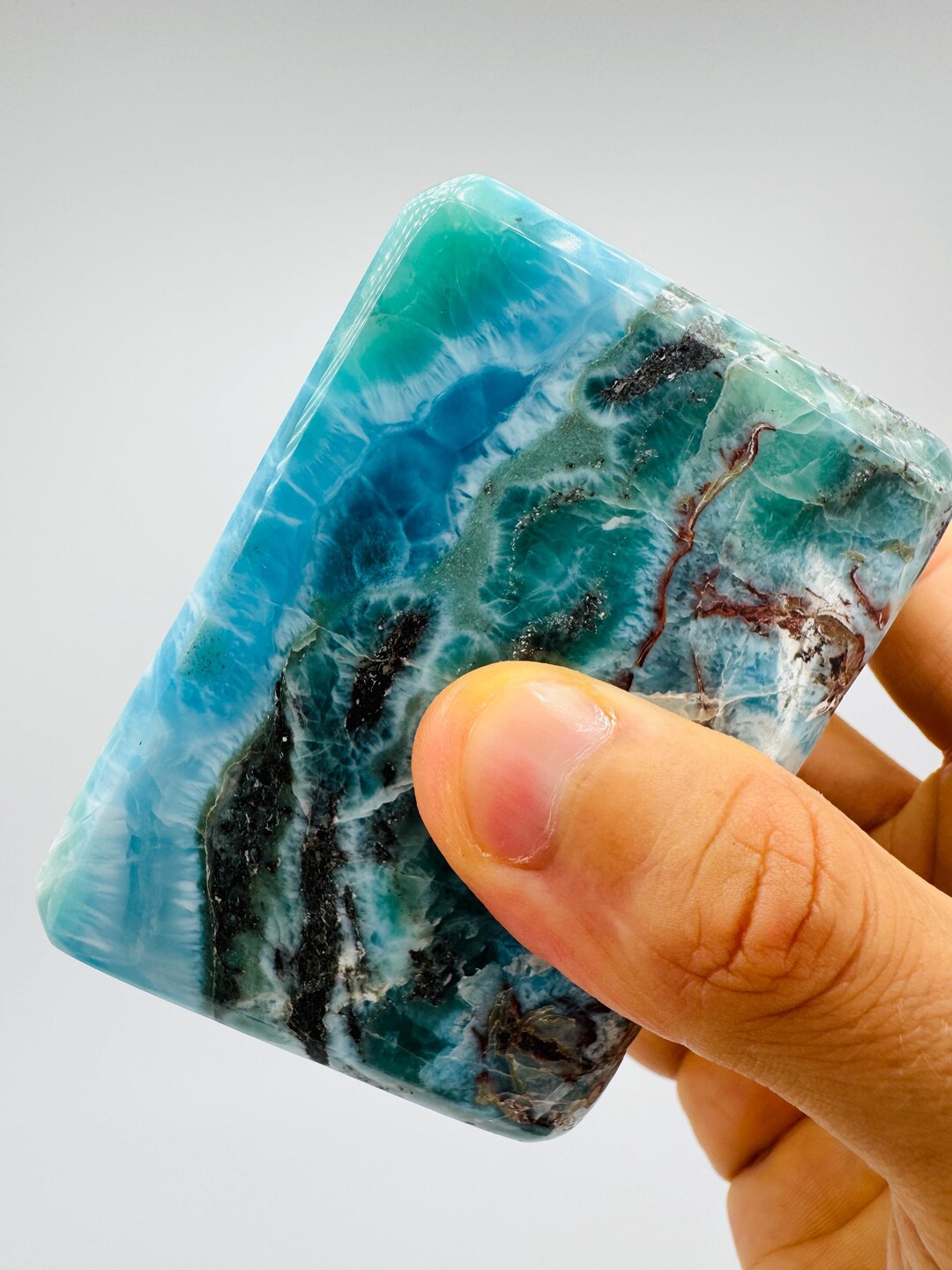 Big Stunning Larimar Block,larimar Cube,super Blue Larimar,aaa Larimar ...