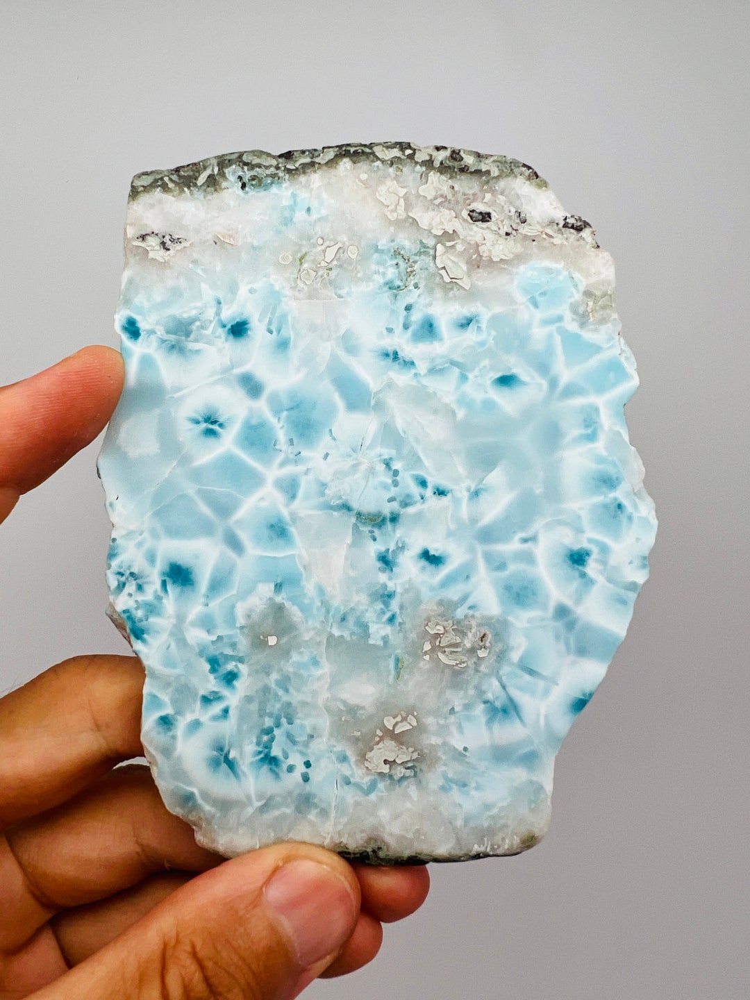 Larimar Slab,aaa Larimar,meditation Stone,larimar Stone,natural Larimar ...