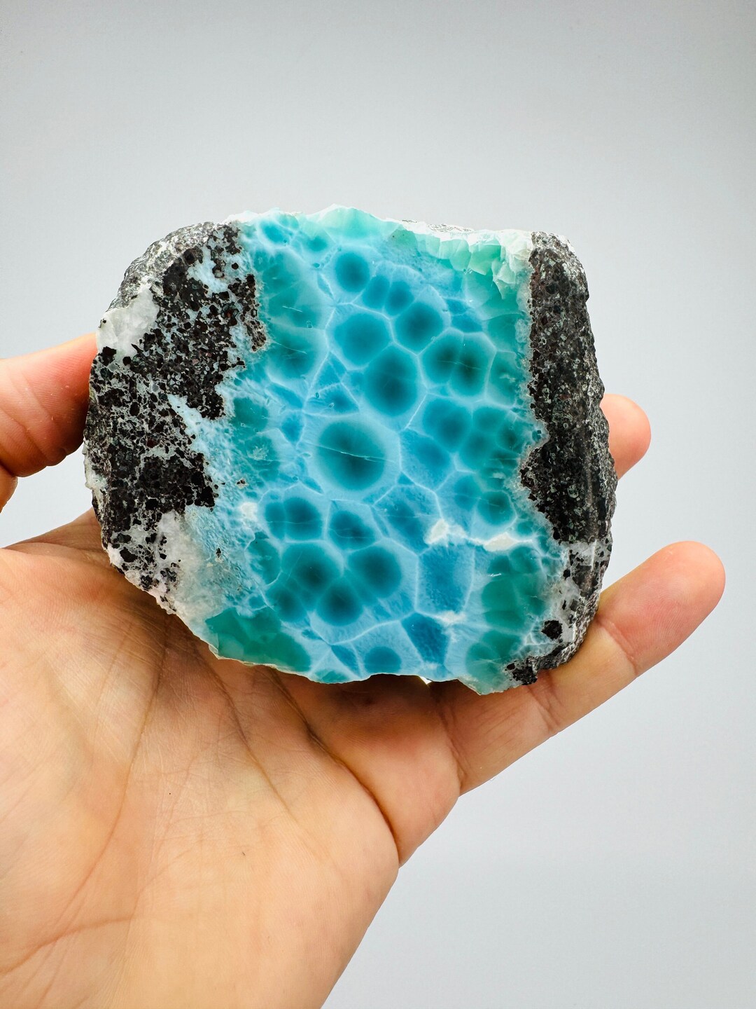 Stunning Super Blue and Green Larimar,aaa Larimar,meditation Stone ...