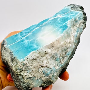 Larimar Slab,aaa Larimar,fractal Larimar,meditation Stone,larimar Stone ...