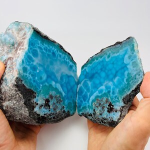 Magnificent Huge Super Blue Larimar Slab,aaa Larimar,raw Larimar ...