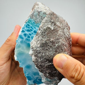 Fantastic Super Blue Larimar Slab,raw Larimar,meditation Stone,larimar ...