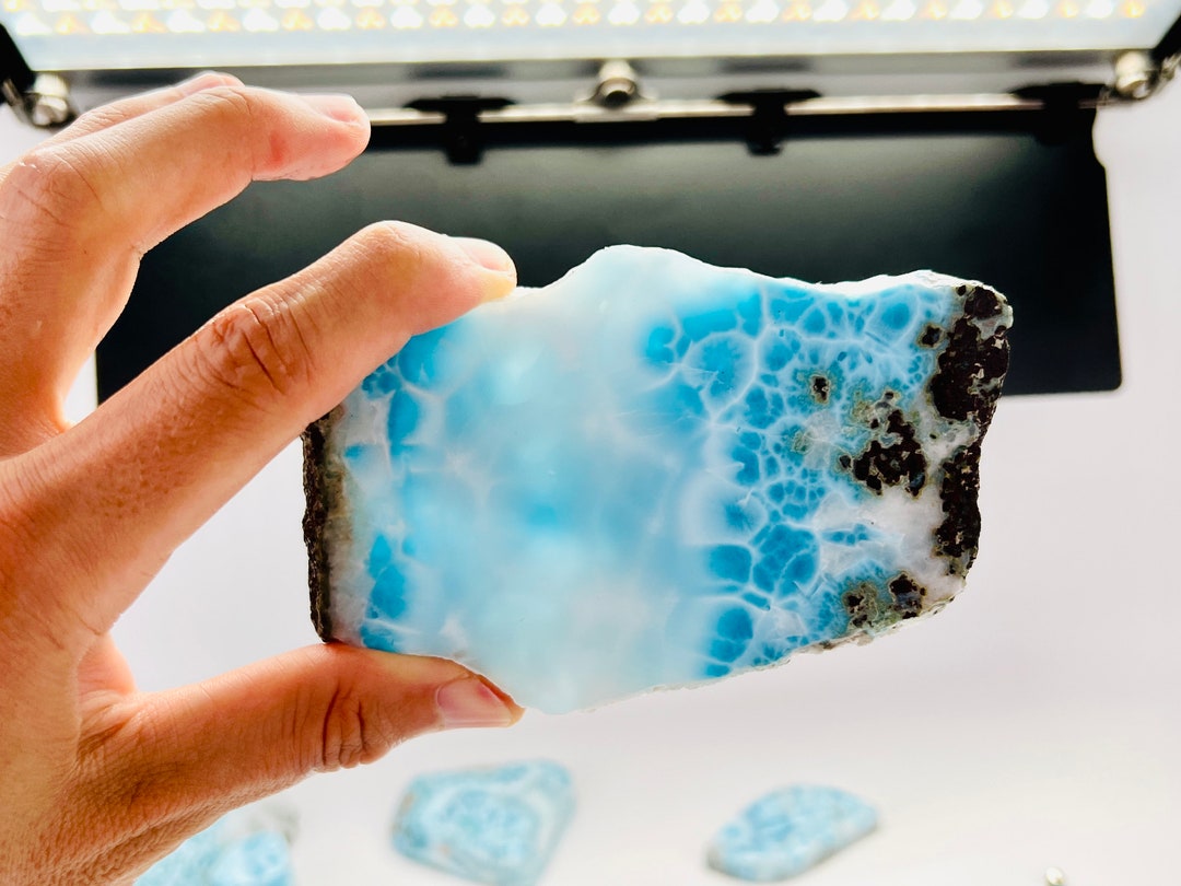 Larimar Slab, Larimar Rough, Larimar Raw, Rough Larimar, Larimar Stone ...