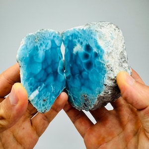 Rare Super Blue Larimar Geode,larimar Sphere,aaa Larimar,meditation ...