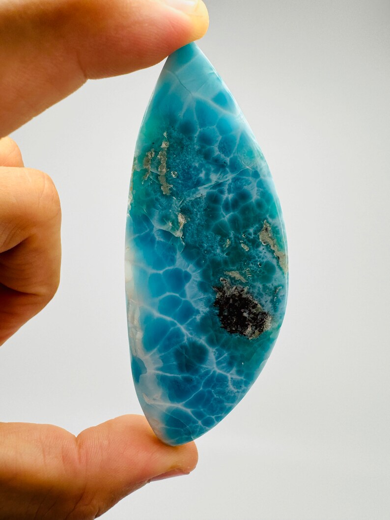 Exclusive Super Blue Larimar Cabochon,aaa Larimar,larimar Palmstone ...