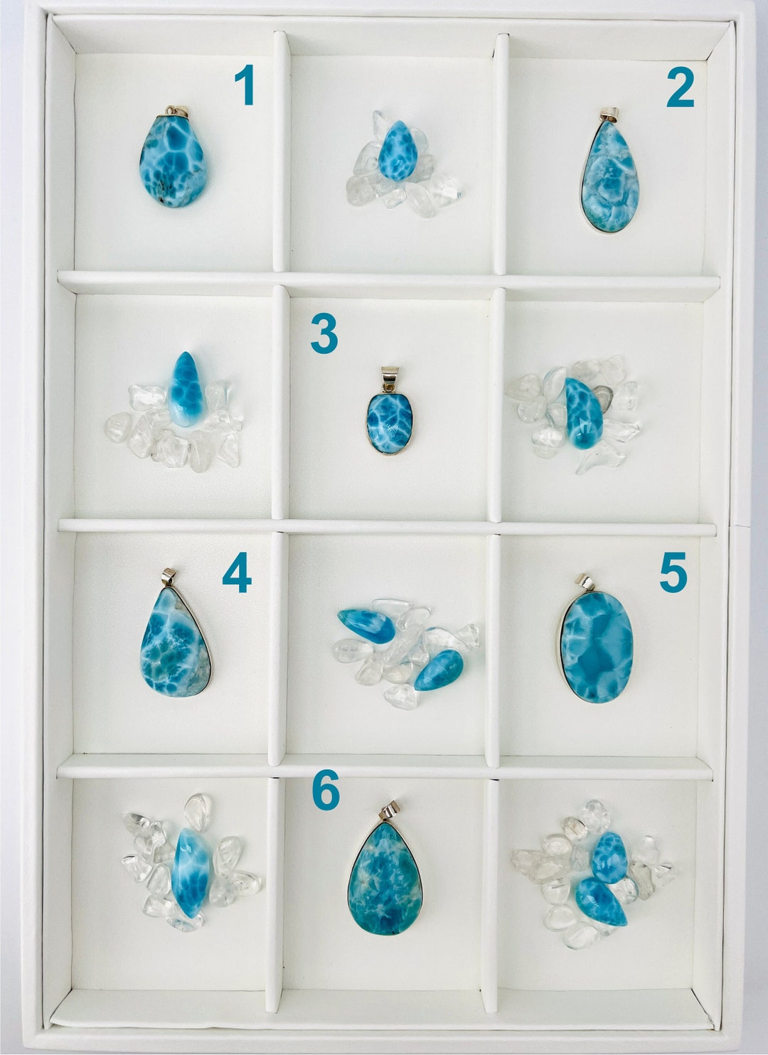 Larimar Pendant,aaa Larimar,palmstone,larimar Jewelry,larimar Stone ...