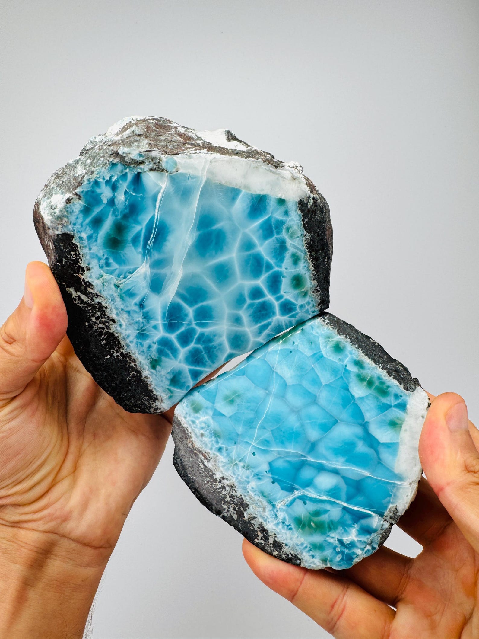 Raw Super Blue Larimar,aaa Larimar,meditation Stone,larimar Stone ...