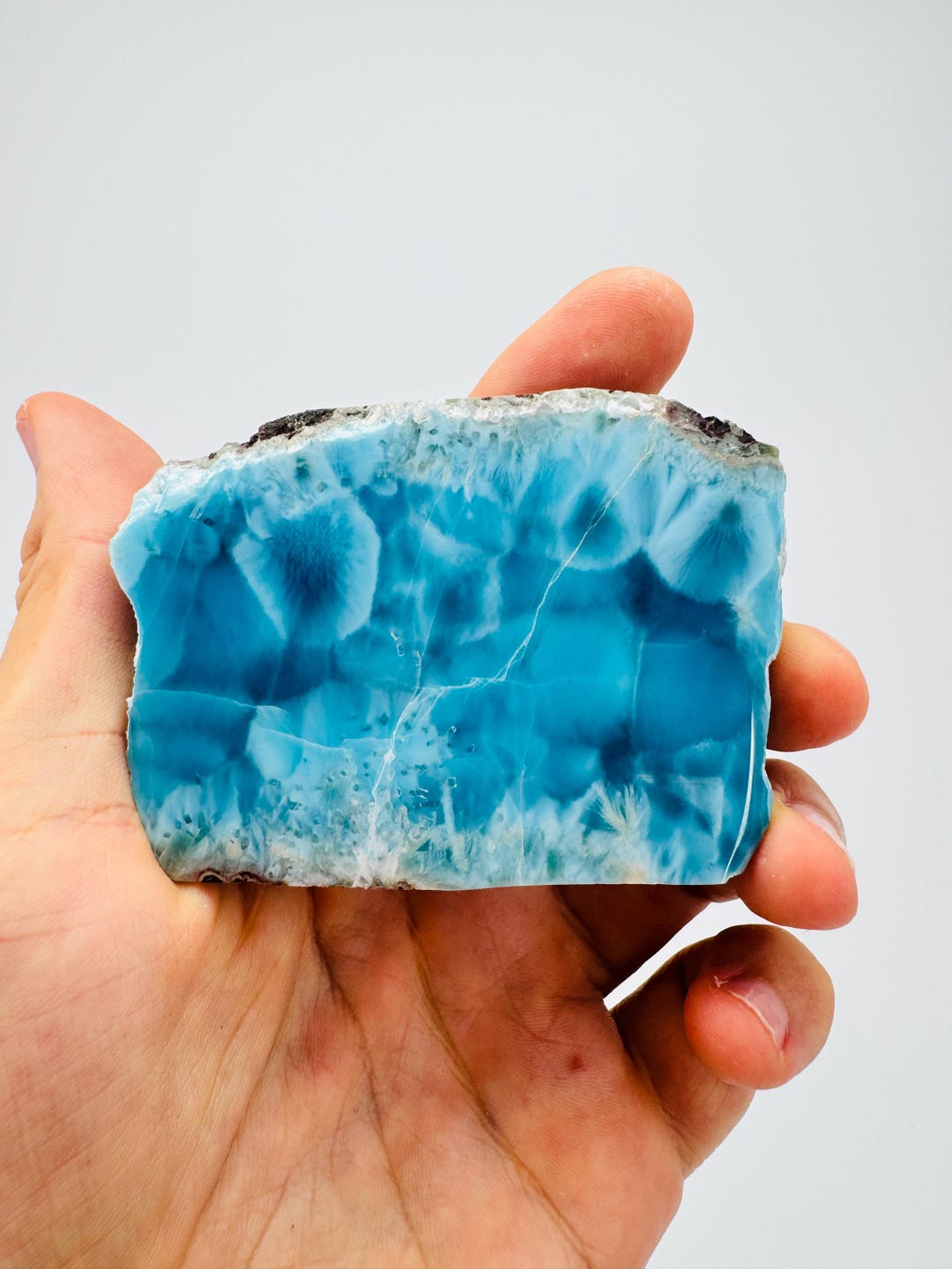 Wonderful Super Blue Larimar Slab,larimar Raw,larimar Rough,larimar ...