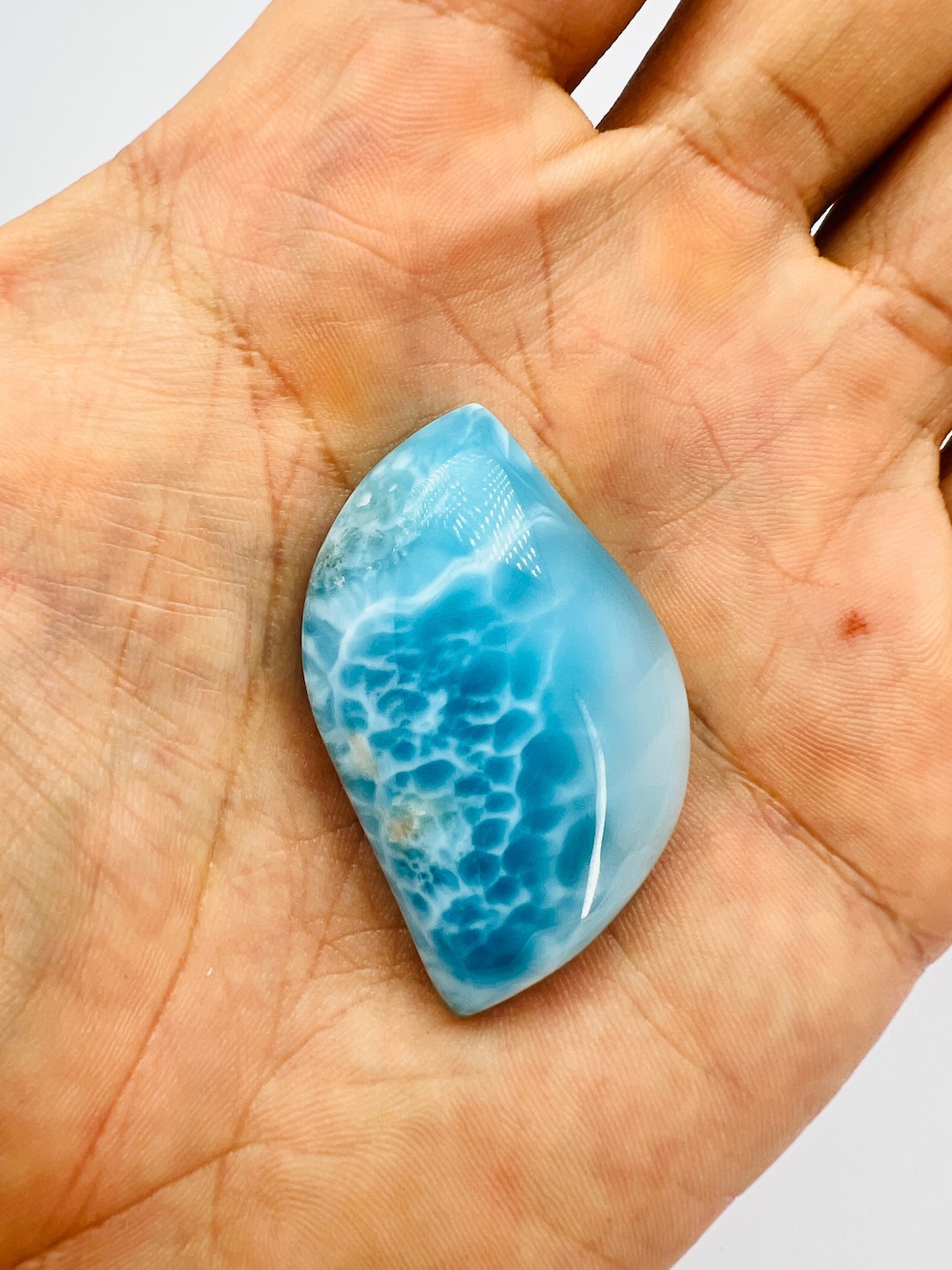 Spectacular Larimar Palm Stone,aaa Larimar,larimar Freeform,meditation ...