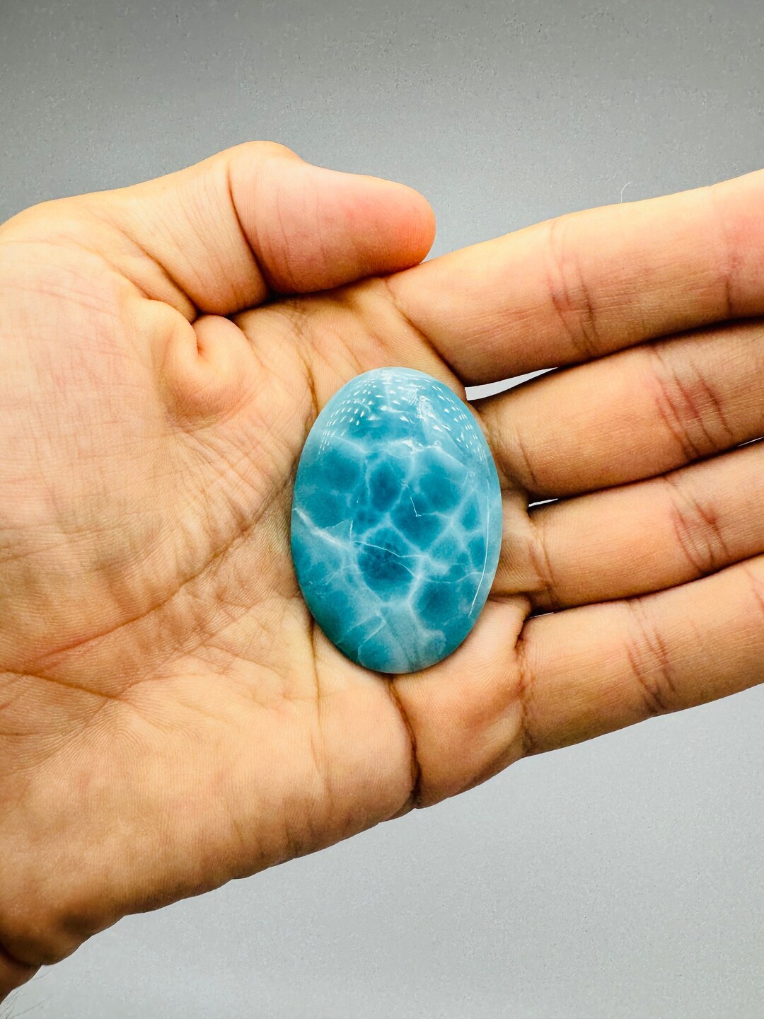 Larimar Palm Stone,aaa Larimar,larimar Freeform,meditation Stone ...