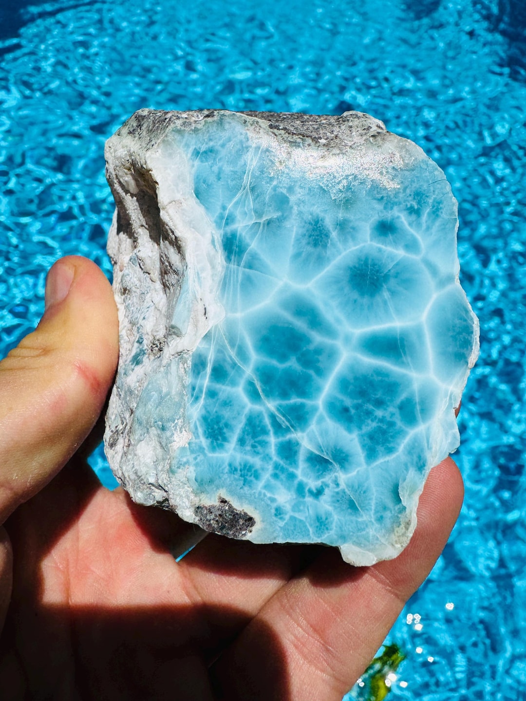 Larimar Wholesale: Raw Super Blue Larimar Slabs,aaa Larimar,natural ...