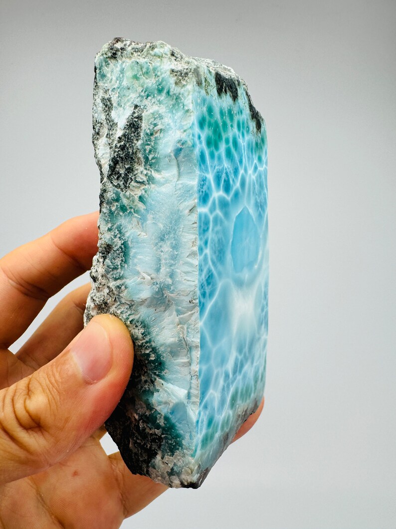 Awesome AAA and Super Blue Larimar Slab,meditation Stone,larimar Stone ...