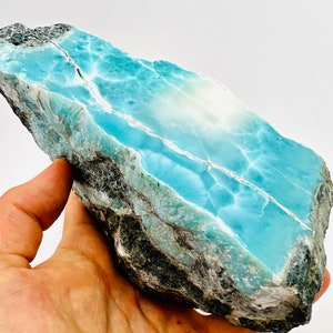 Larimar Slab,aaa Larimar,fractal Larimar,meditation Stone,larimar Stone ...