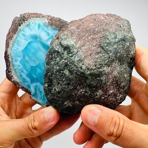 Big Rare Super Blue Larimar Geode,larimar Sphere,aaa Larimar,meditation ...
