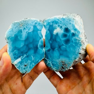 Rare Super Blue Larimar Geode,larimar Sphere,aaa Larimar,meditation ...
