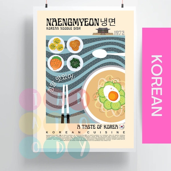 Korean Food Print - Etsy
