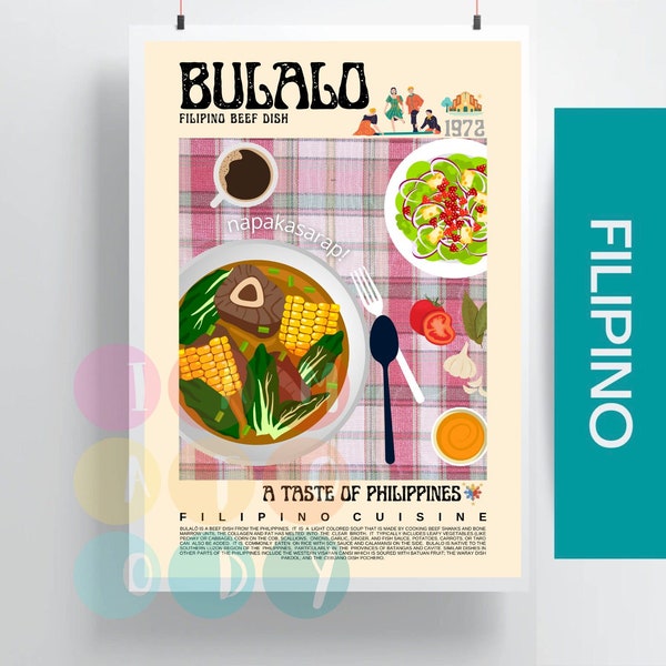Filipino Cuisine Wall Art - Etsy