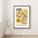 Naan Poster Retro Style, Indian Cuisine Wall Art, Indian Food Prints ...