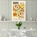 Naan Poster Retro Style, Indian Cuisine Wall Art, Indian Food Prints ...