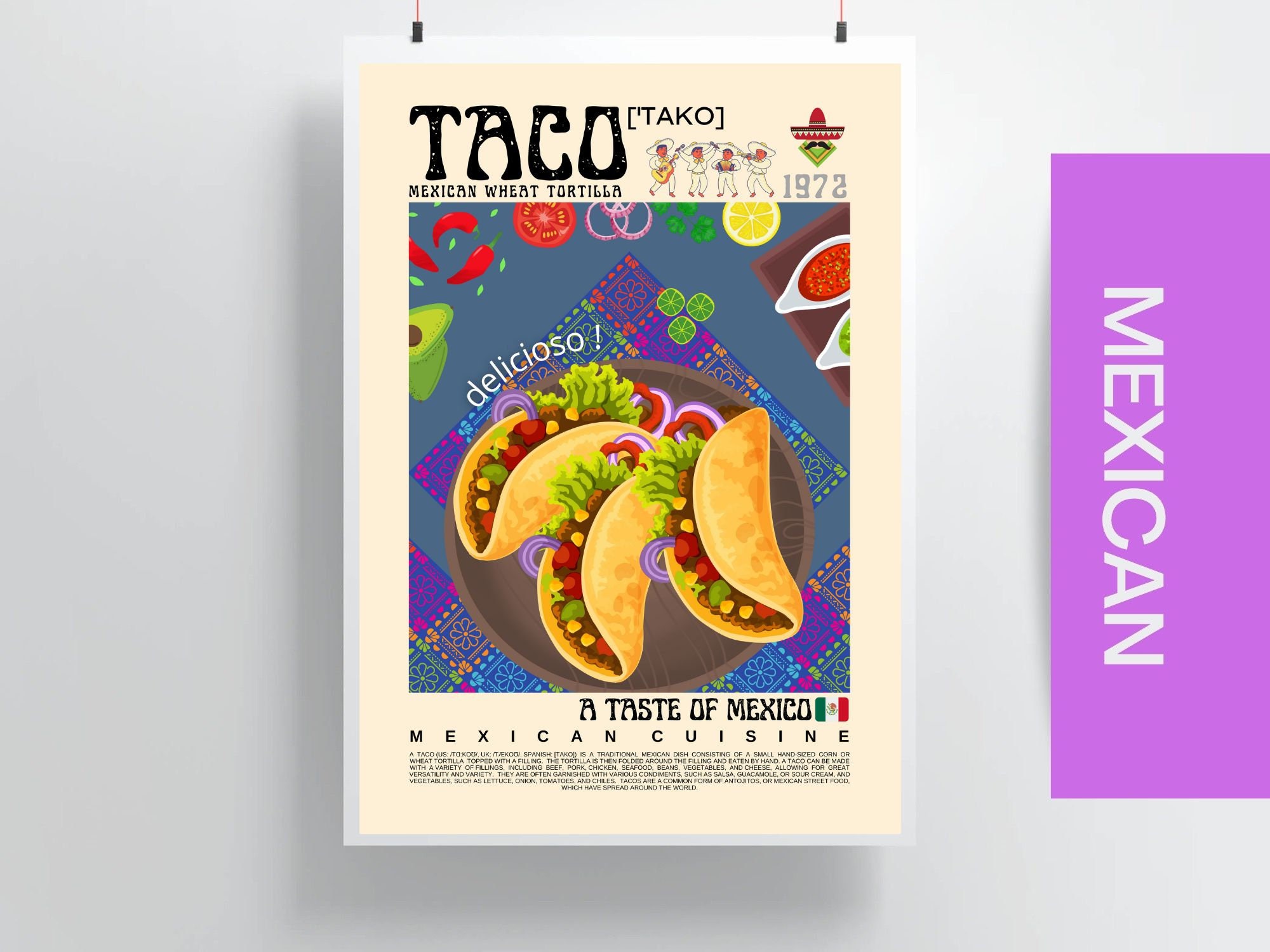 Vintage Mexican Food Posters