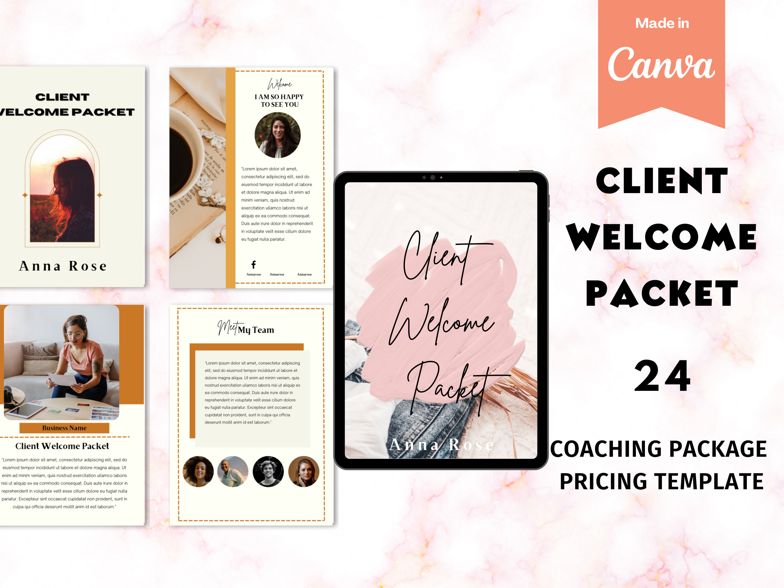 Client Welcome Packet Template for Coach Virtual Assistant - Etsy