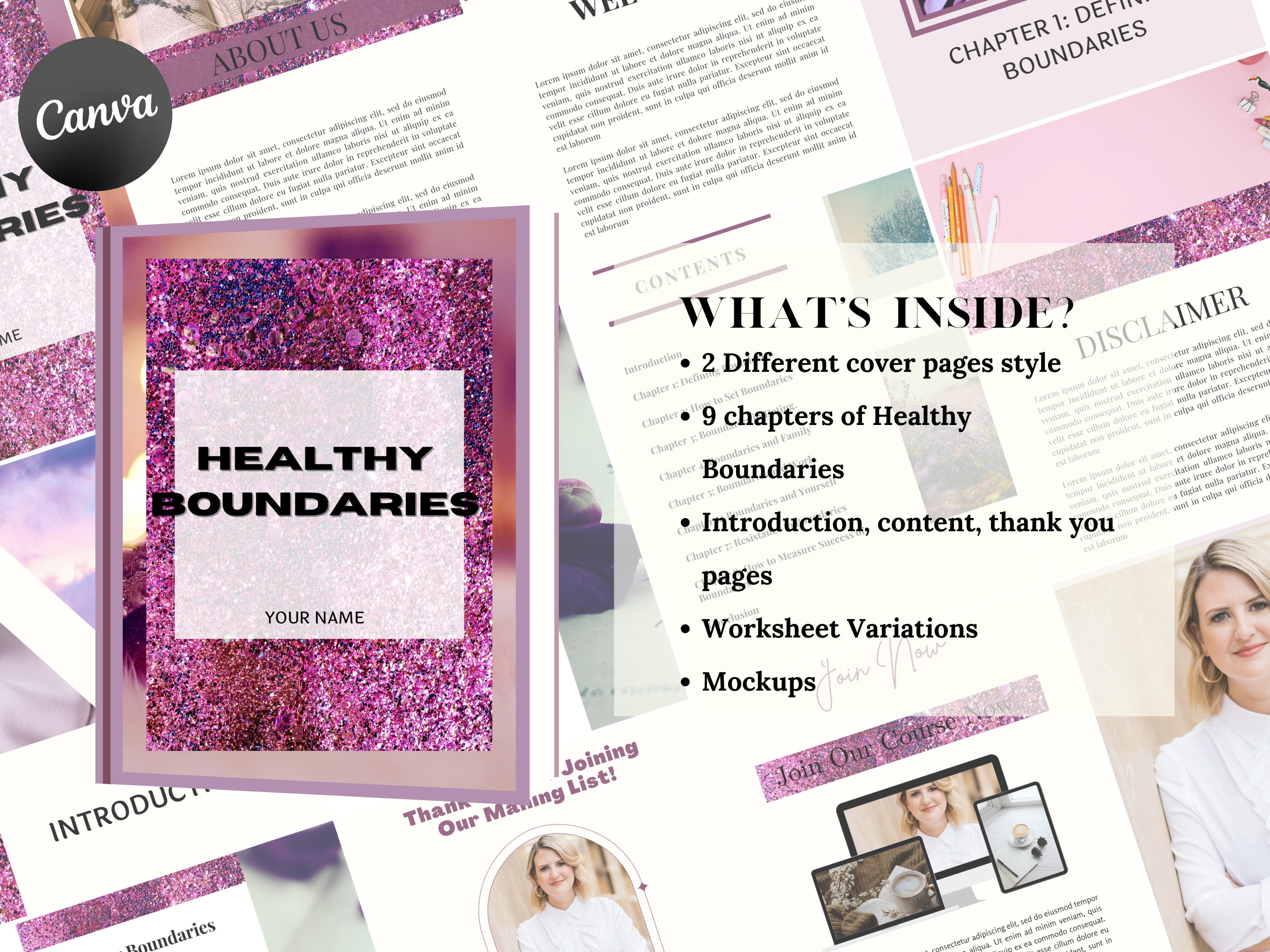 Setting Healthy Boundaries Coach Workbook, Done for You Ebook, PLR ...