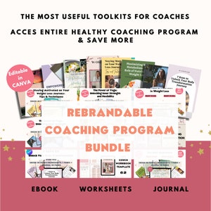 Healthy Coaching Program Bundle | Done for You Coaching Ebook for ...