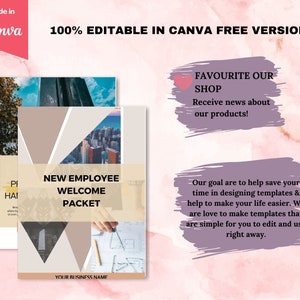 New Hire Welcome Packet, New Employee Guide, Employee Welcome Package ...