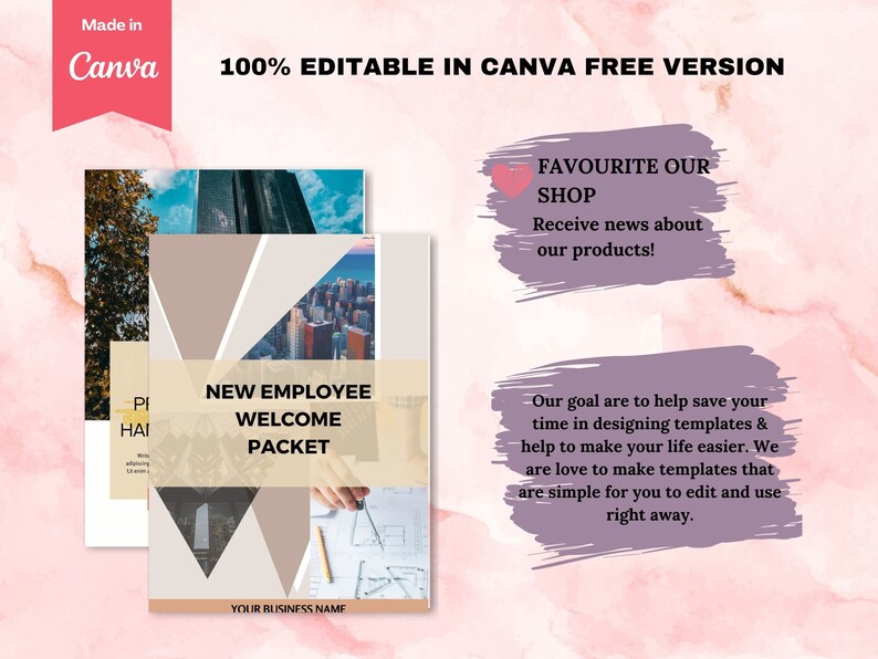 New Hire Welcome Packet, New Employee Guide, Employee Welcome Package ...