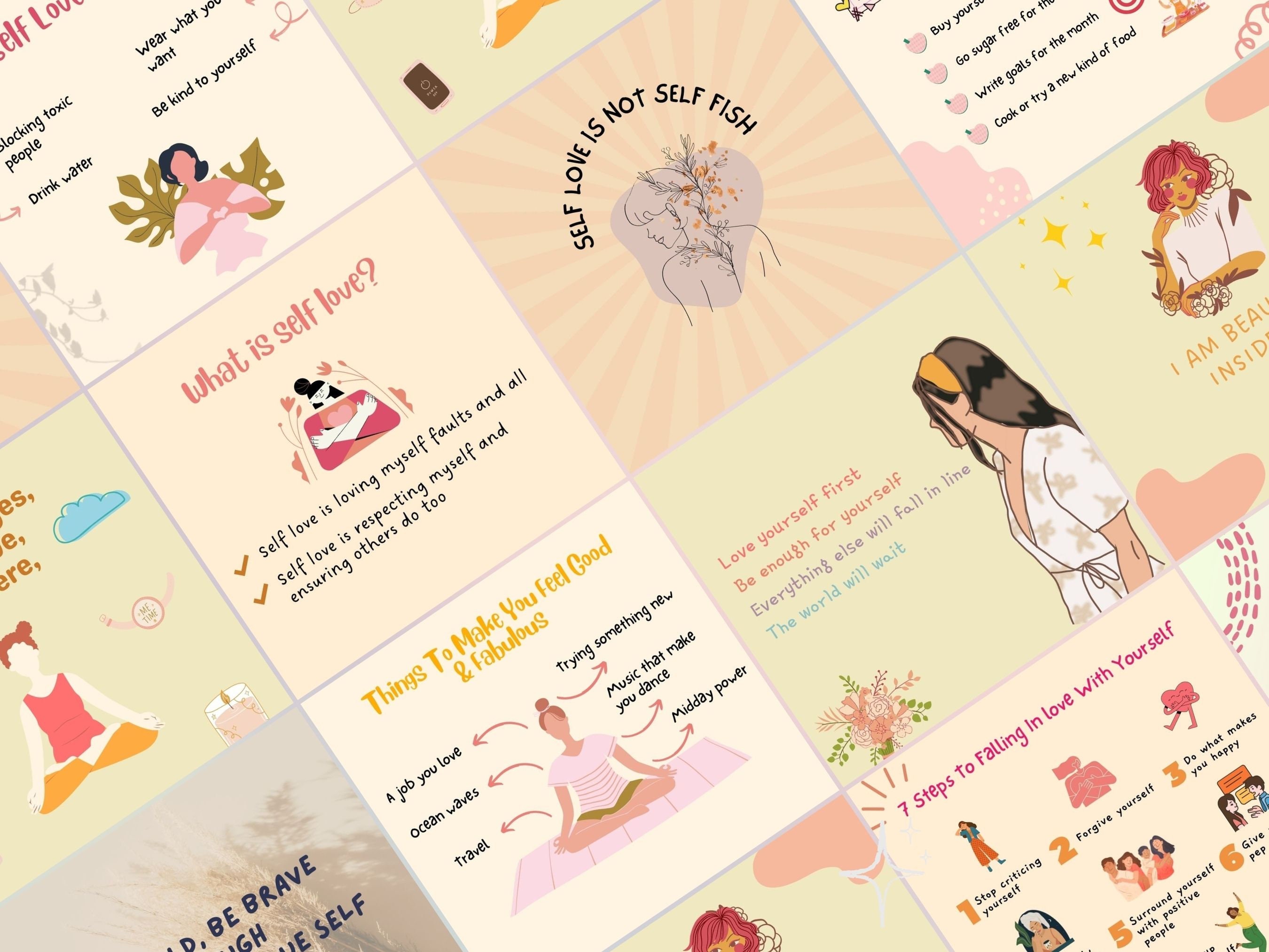 30 Done for You Self Love Engagement Social Media Post, Life Coaching ...