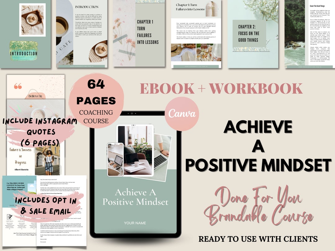 Mastering Positive Mindset Coach Ebook, Done for You Positive Thinking ...