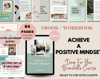 Done for You Positive Mindset Workbook Brandable Ecourse Lead Magnet ...