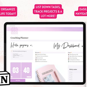 Notion Coaching Planner, Notion Dashboard, Notion Template for Coaches: Plan, Track, and Inspire ...